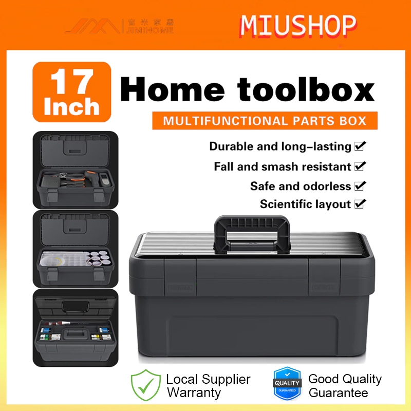 Jimihome Tool Box 17 inch Waterproof Hand Carry Tool Case Bag Anti ...