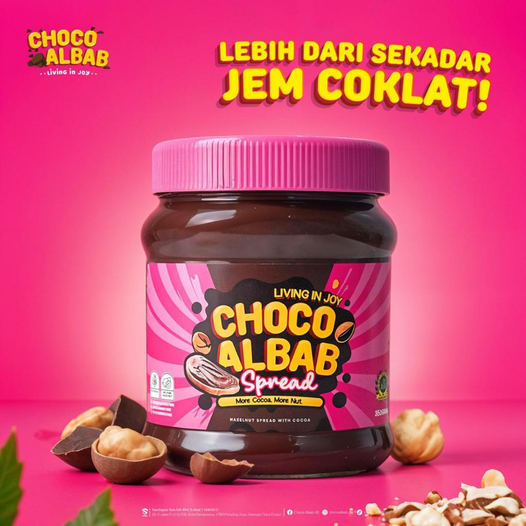 CHOCO ALBAB- HAZELNUT SPREAD WITH COCOA SPREAD JAR | Shopee Malaysia