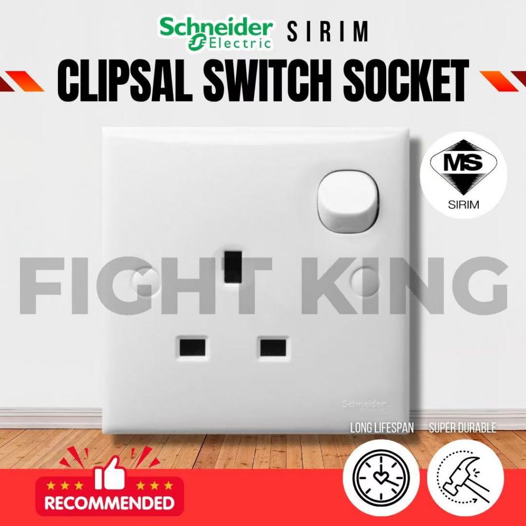 🔥SIRIM🔥Schneider S-Classic Clipsal Switch Socket 3 Pin 13A Switch ...