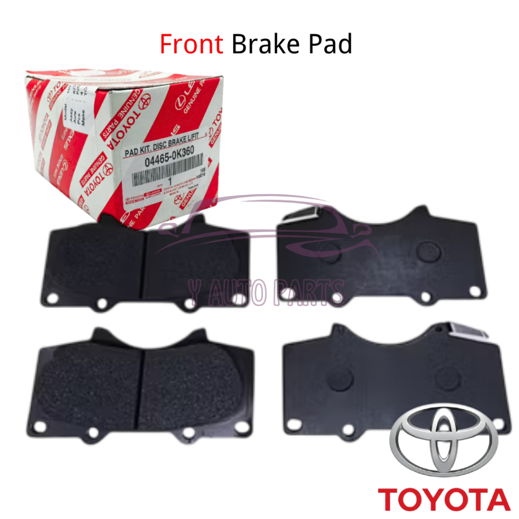 Front Disc Brake Pad - Toyota Hilux Revo GUN125 GUN126 Fortuner 2.4 16 ...