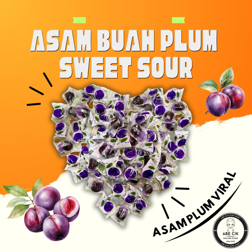 Asam Plum Manis Viral Sweet Plum Sweet Sour Plum | Shopee Malaysia