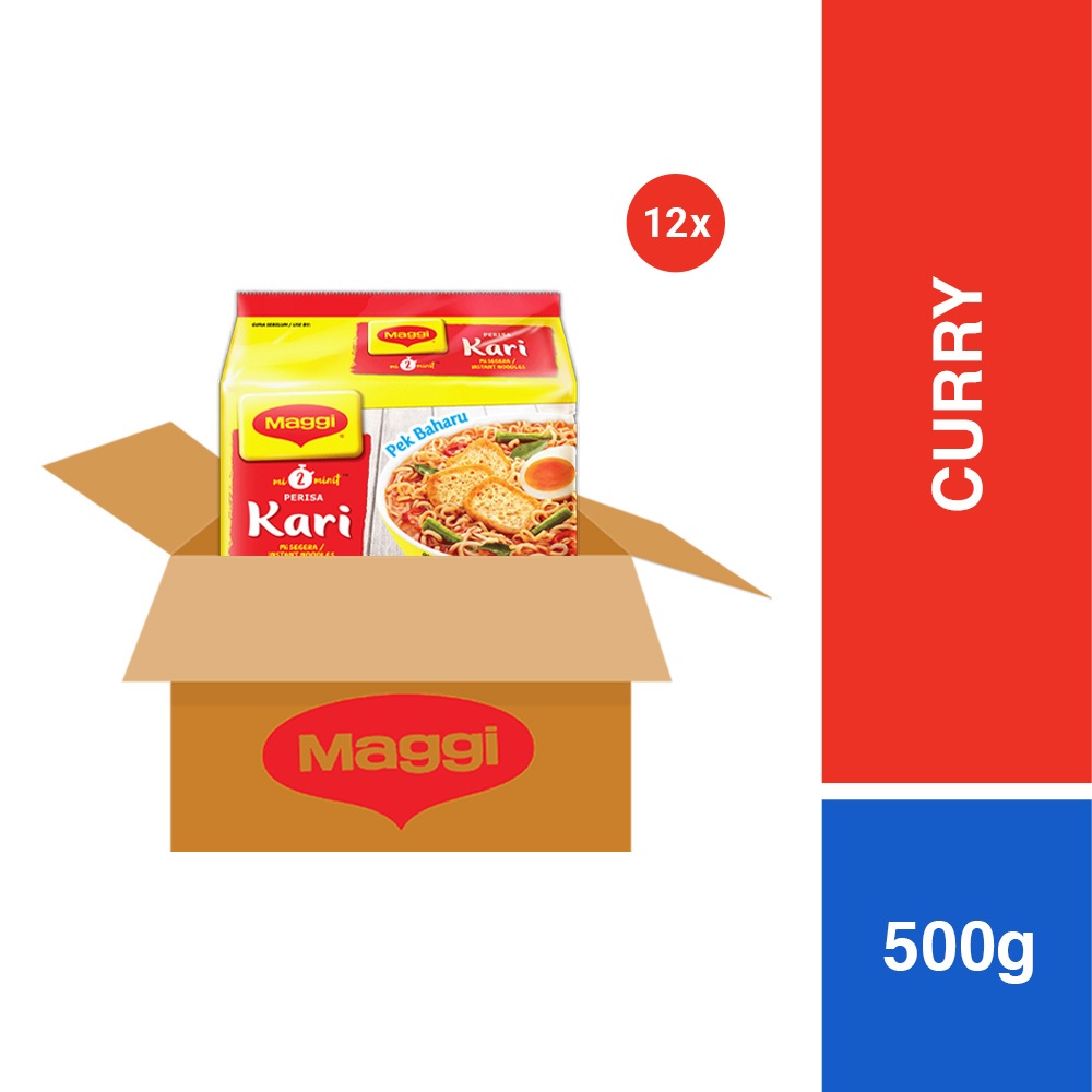 [Carton of 12] MAGGI Two Minute Curry 79g x 5 Packs (Halal) | Shopee ...