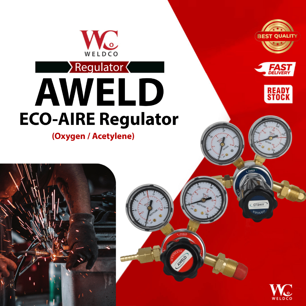AWELD ECO AIRE Regulator/ Oxygen/ Acetylene | Shopee Malaysia