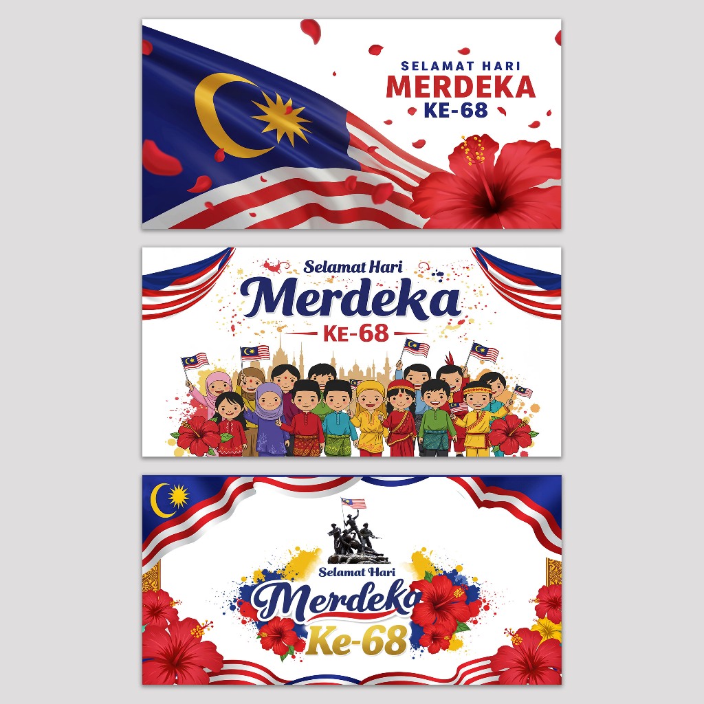 Semarak Merdeka & Hari Malaysia | Hiasan, Banner & Festival Bergaya ...