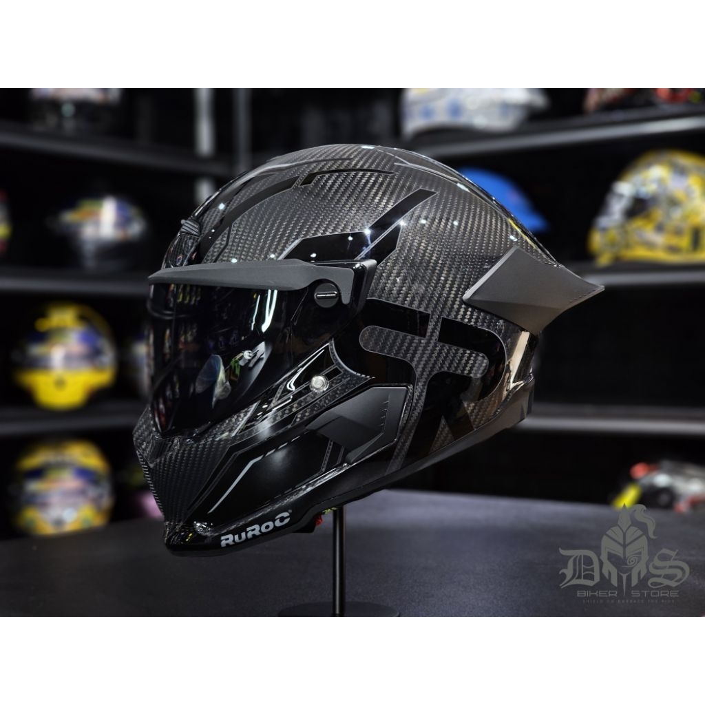 Original Ruroc Atlas 4.0 Race Track Core Carbon Full Face Helmet ...