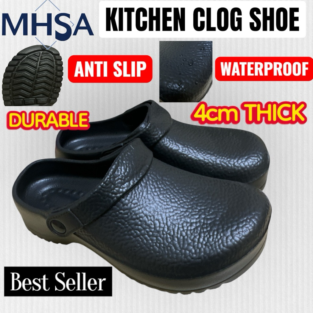 TEBAL Chef Kasut Kerja Lelaki Tahan Lasak Tahan Licin Men Chef Shoe ...
