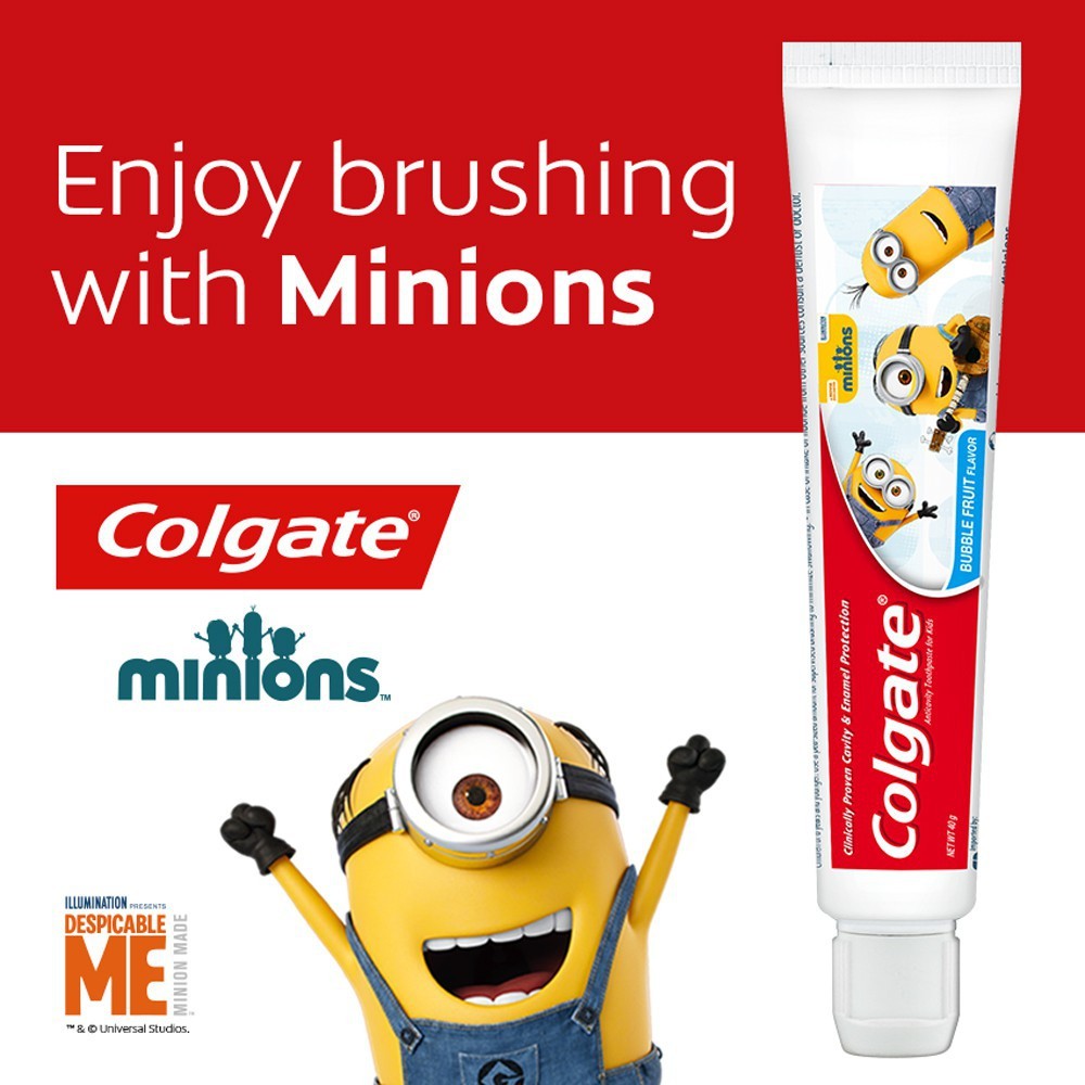 Colgate Minions Kids Toothpaste 40g | Shopee Malaysia