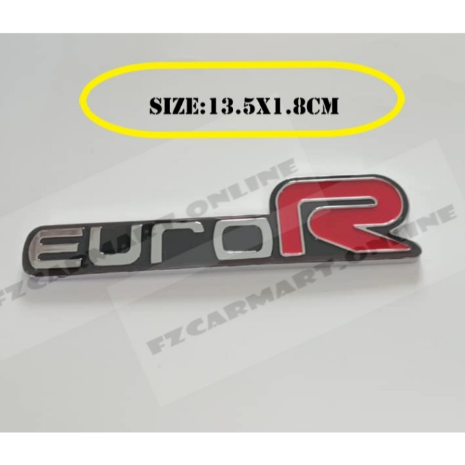 HONDA ACCORD EURO R EMBLEM LOGO - (ABS) | Shopee Malaysia