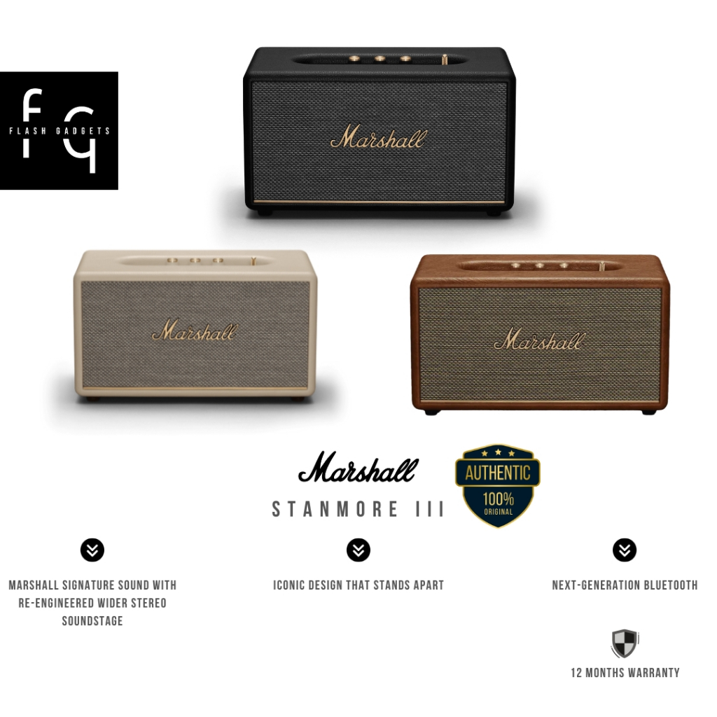 Marshall Stanmore III Bluetooth Speaker I 1 Year Marshall Malaysia ...