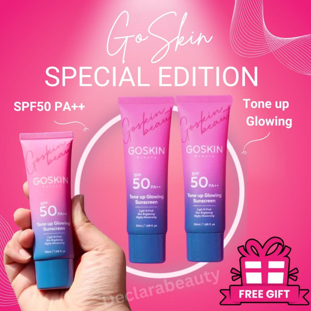 🔥ORIGINAL HQ🔥 | GOSKIN TONE UP GLOWING SUNSCREEN ORIGINAL HQ | Shopee ...