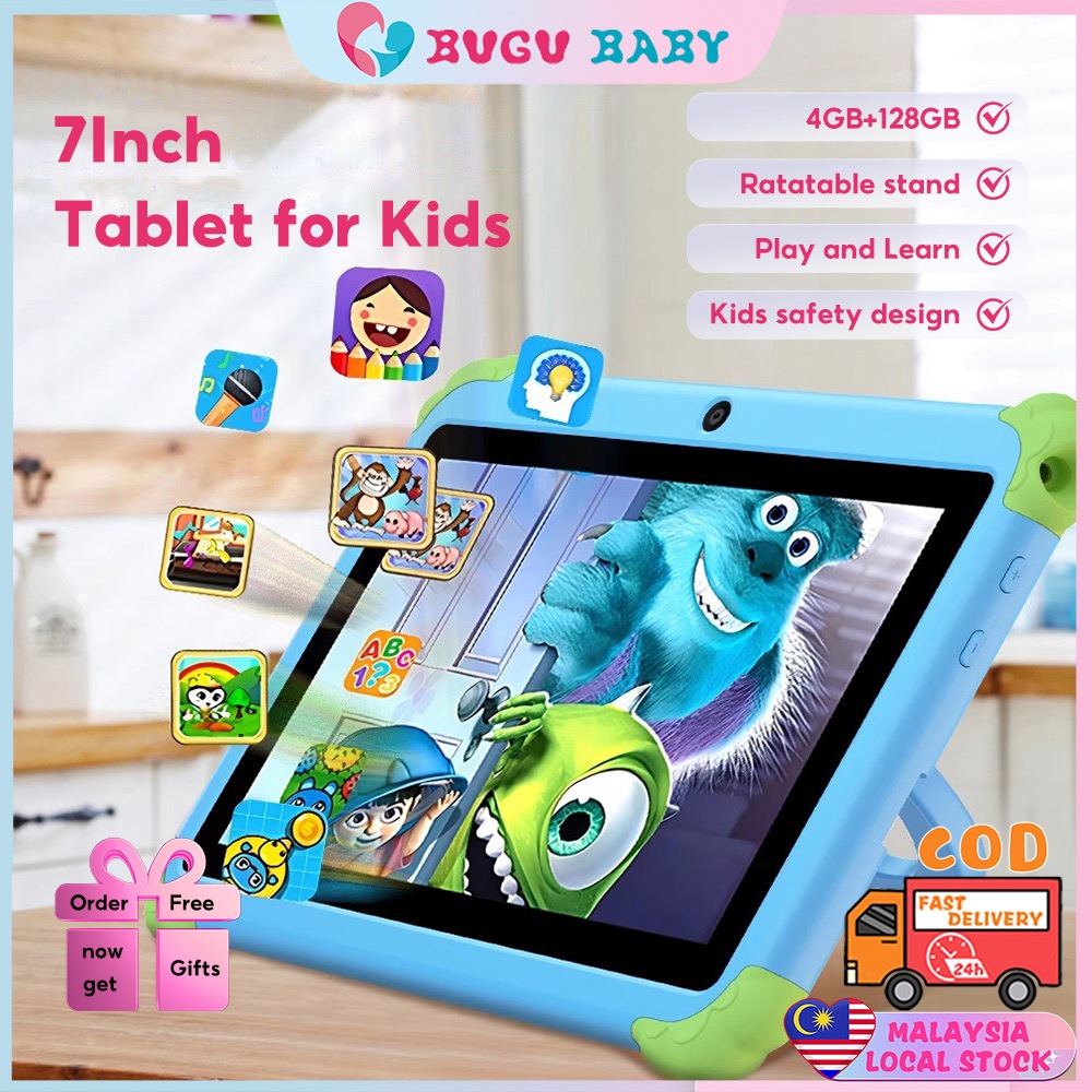 Kids Learning Tablet Android 7 inch Educational Play Tab can connect to ...