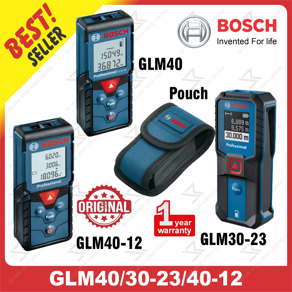 Bosch GLM 40 / 40-12 / 30-23 30/40M Measurement Distance Meter Level ...
