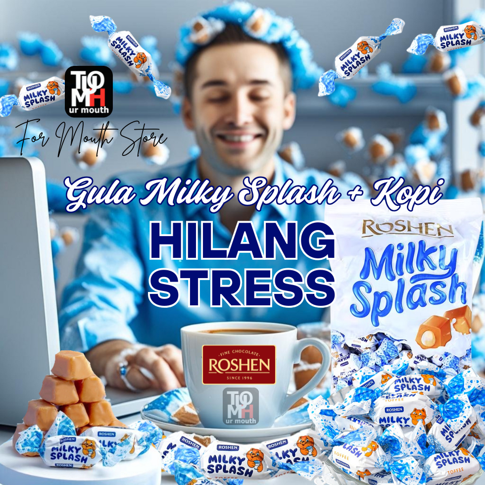250/500gm ROSHEN Candy Milky Splash Milk Filling Gula Susu Creamy ...