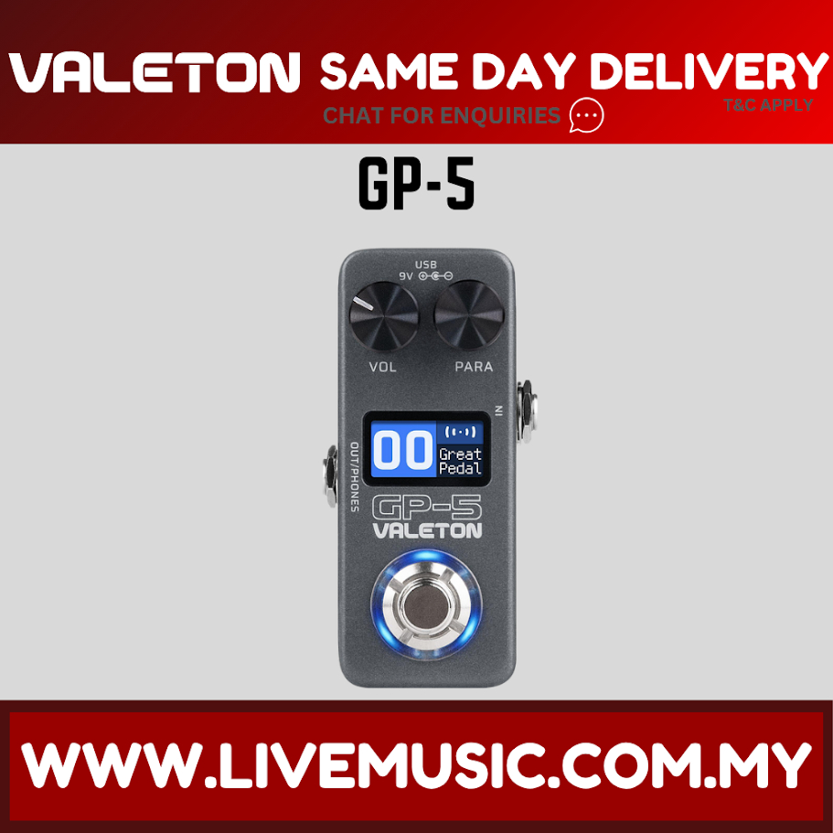Valeton GP-5 Multi-Effect Processor Pedal ( GP5 GP 5 ) | Shopee Malaysia