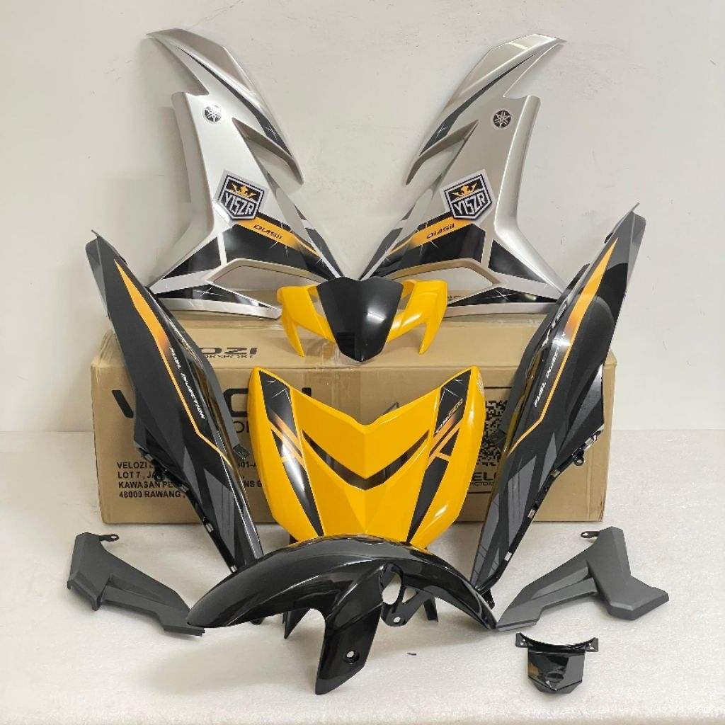 VELOZI RACING BODY COVER SET Y15ZR YAMAHA STANDARD DESIGN WITH STICKER ...