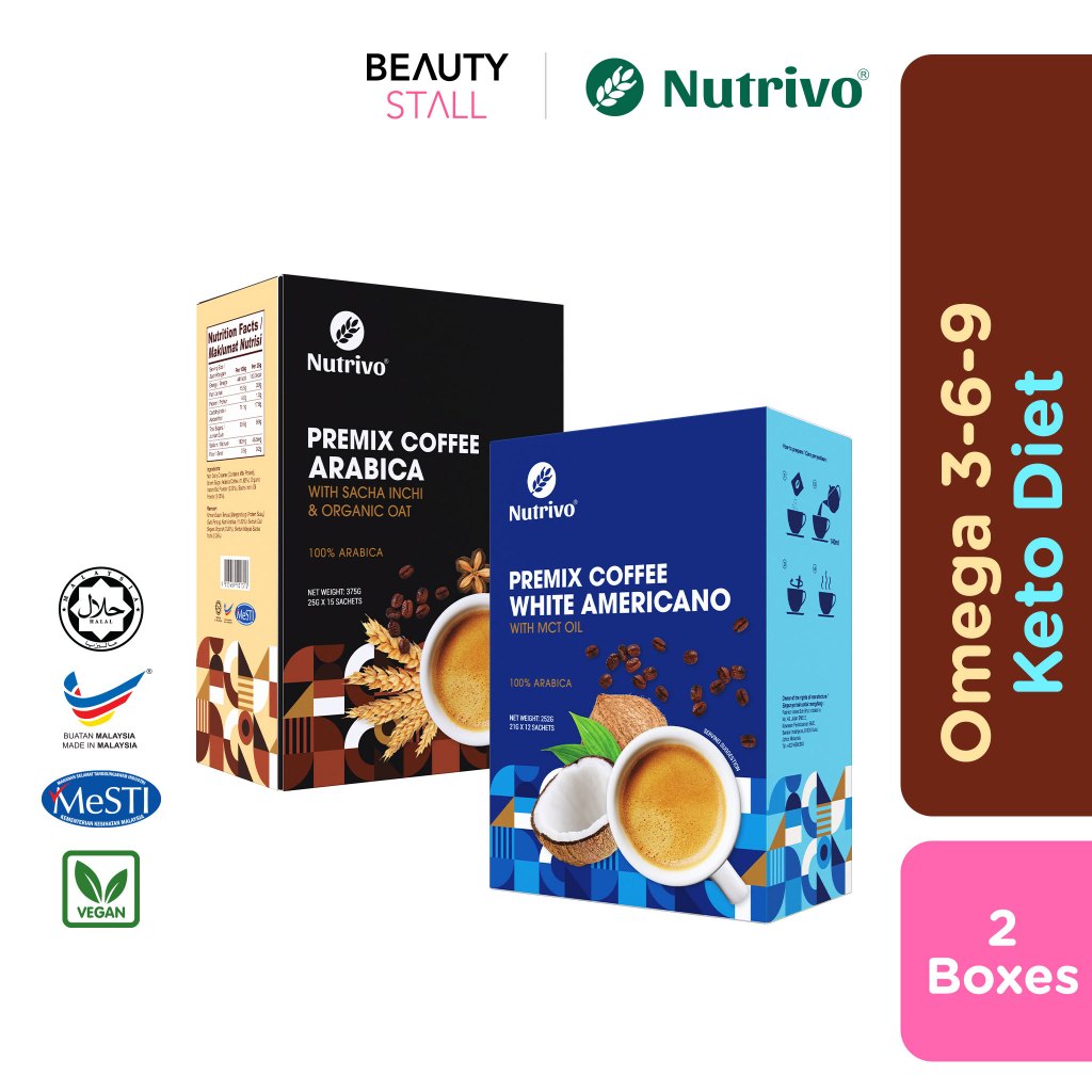 [Bundle 2 Box] Nutrivo Luscious Coffee Arabica with Sacha Inchi / Keto ...