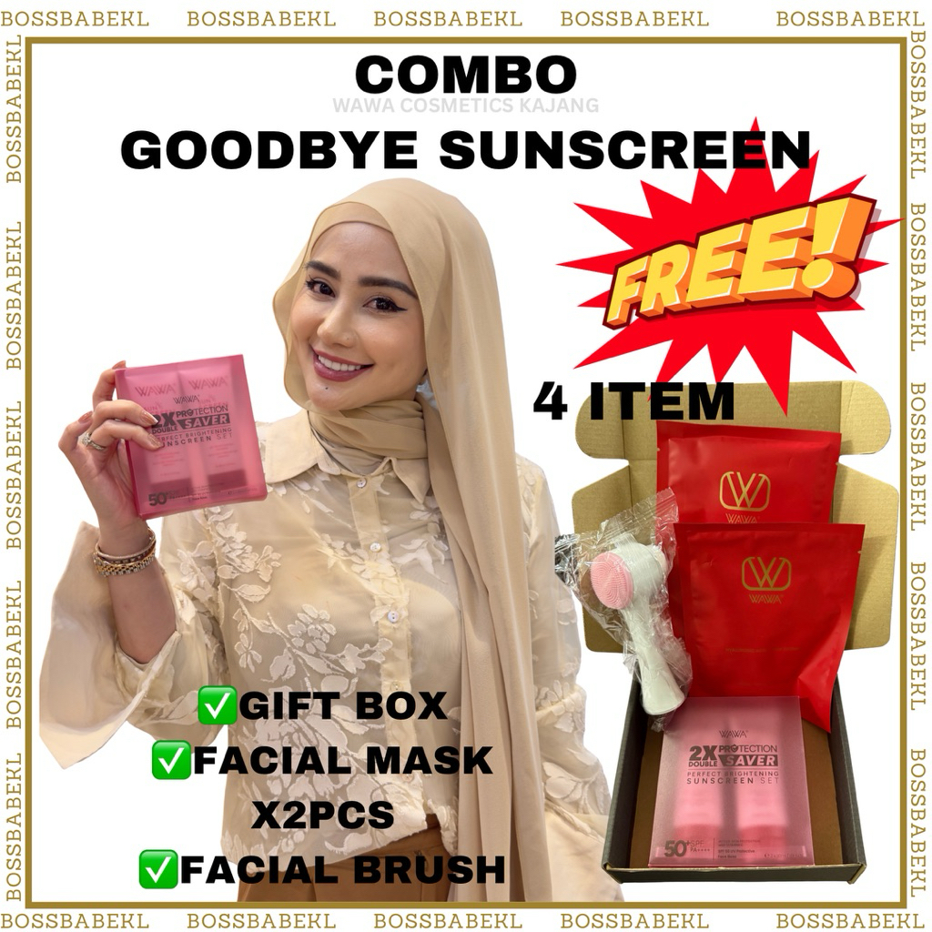 (SHIP IN 36HRS ) WAWA GOODBYE SUNSCREEN ( SUNSCREEN 30ML X 2 ...