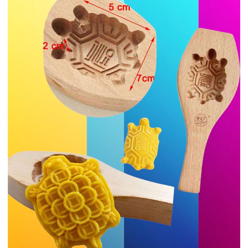 CNY Cute Turtle Wooden Ang Ku Kueh Mold Ang Ku Kuih Mould ...