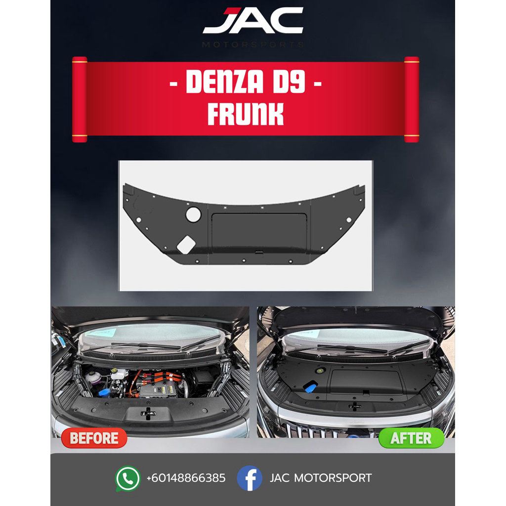 DENZA D9 FRUNK (FRONT STORAGE) | Shopee Malaysia