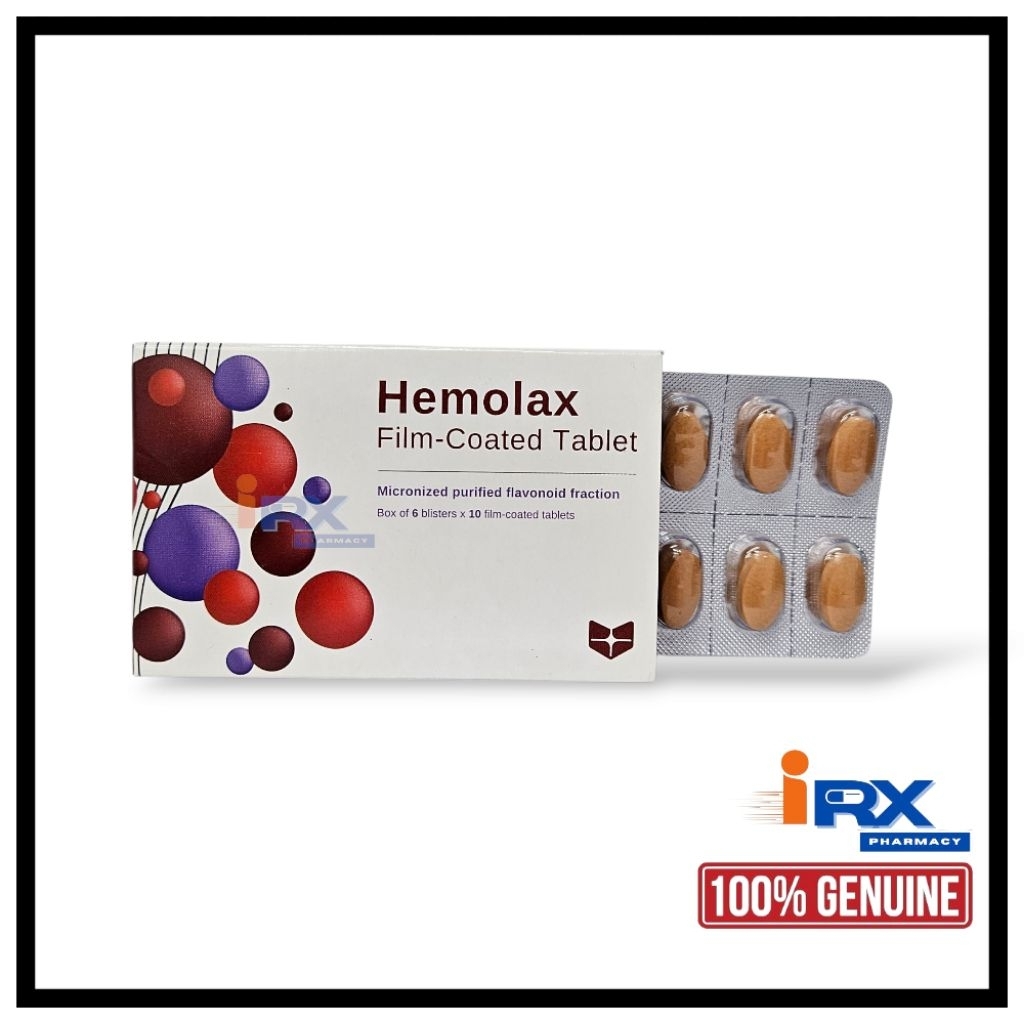 Hemolax Film-coated tablet 60's/Box diosmin 450mg | treatment of ...