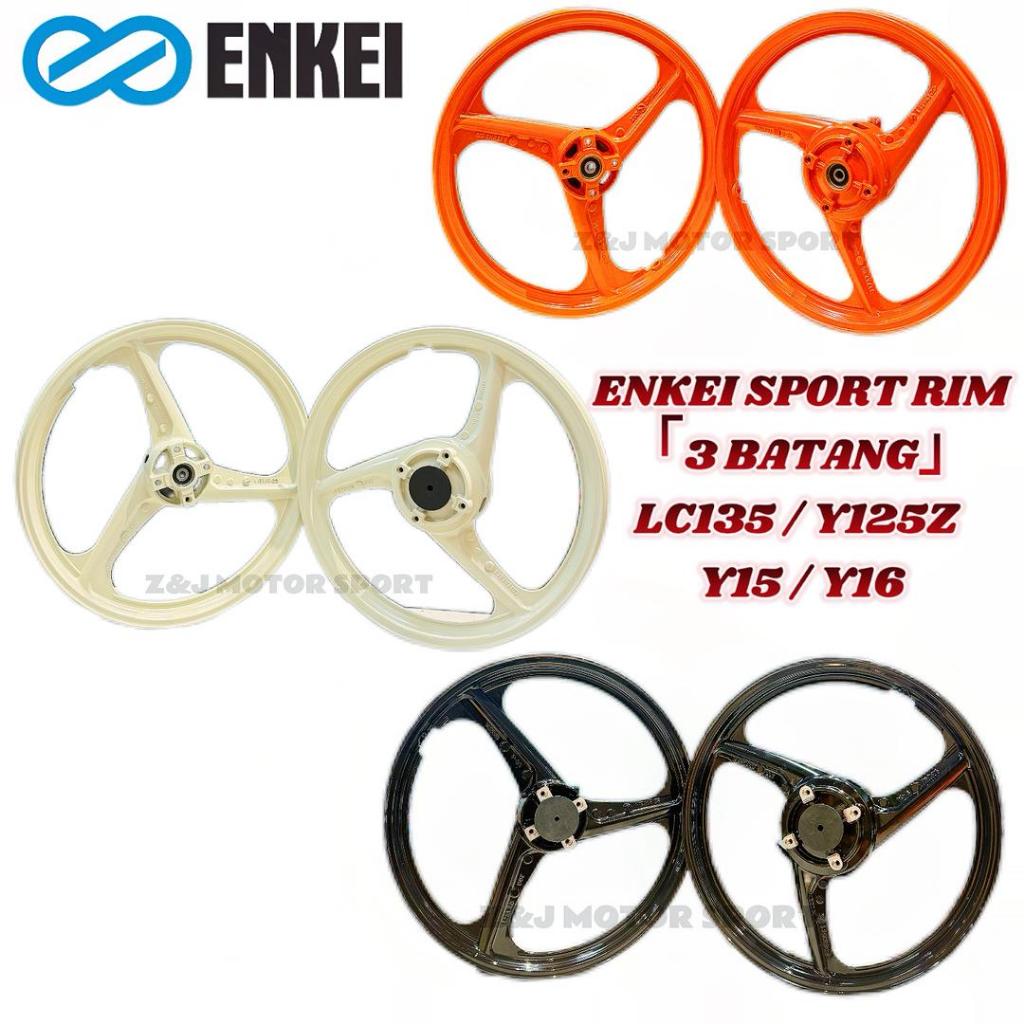 ORIGINAL ENKEI SPORT RIM 3 BATANG FULL CHOP SPORT RIM MODEL LC135 V8 125Z 125ZR Y15 Y16 | Shopee ...
