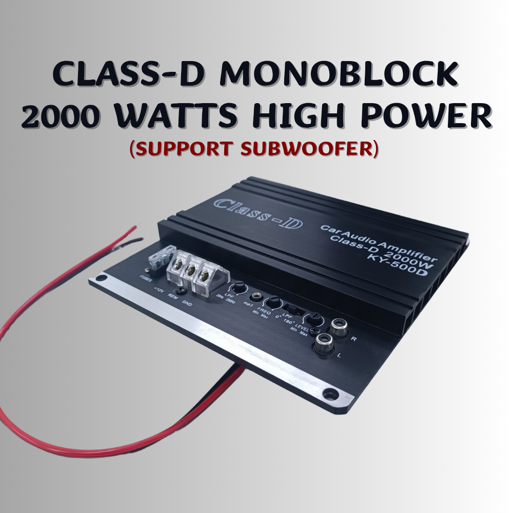 2000W Monoblock Amp For Subwoofer | Class-D Car Amplifier | Strong Bass ...