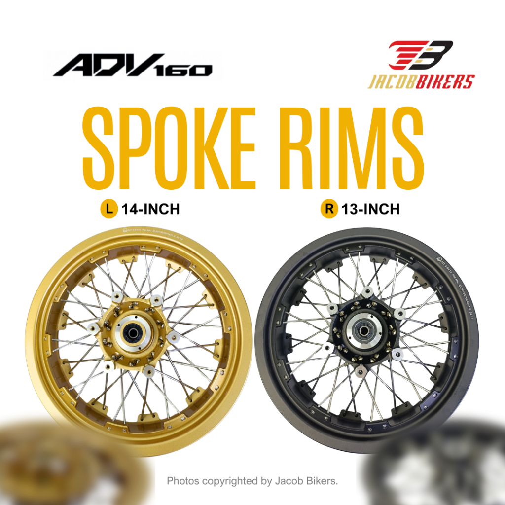 Honda ADV160 Tubeless Rims | Spoke Rim | Aluminium Alloy | Wheels ...