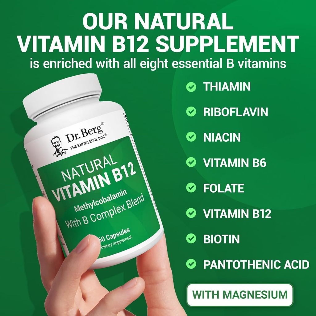 Exp:03/27 - Dr. Berg Natural Vitamin B12 - 1000 mcg of Methylcobalamin ...