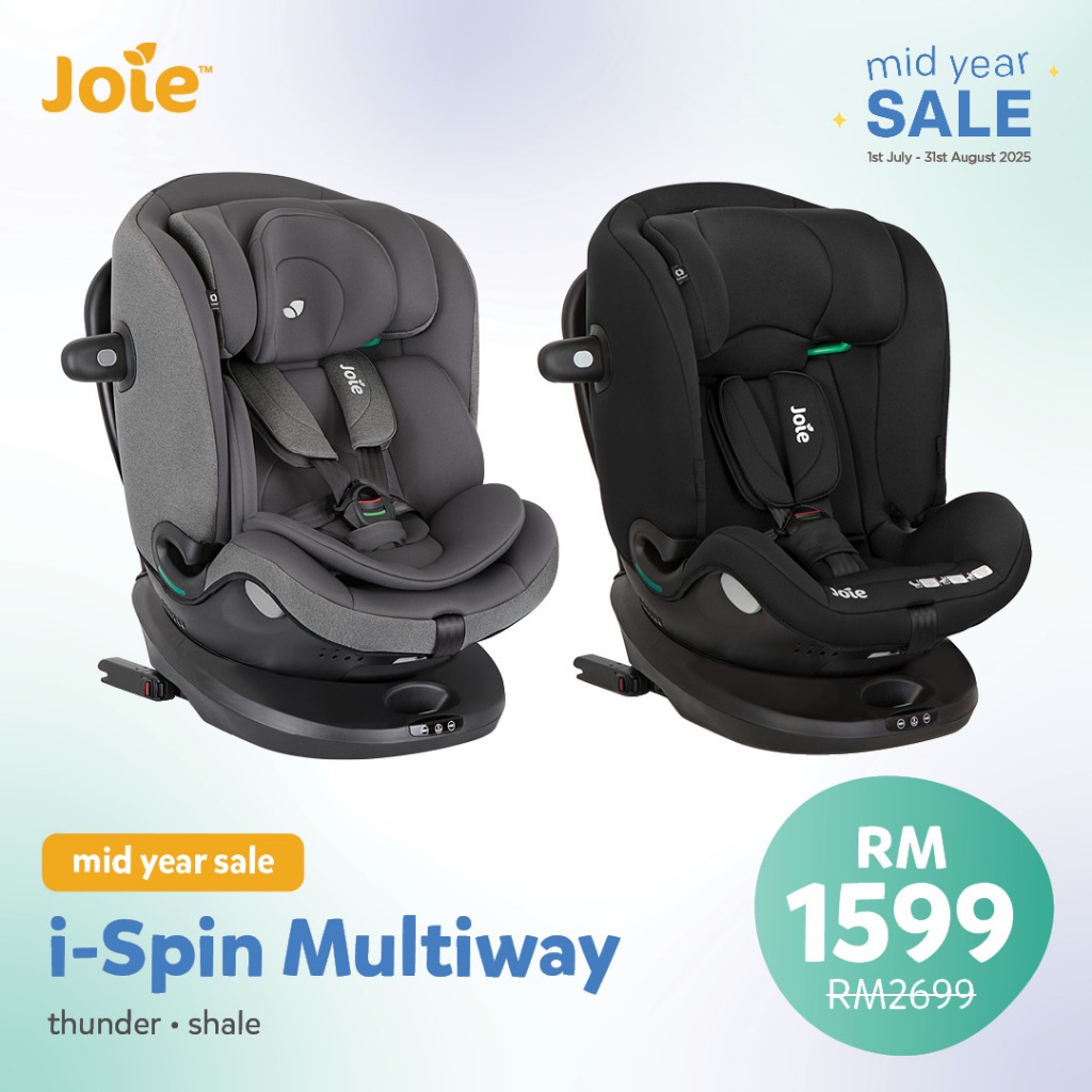 Joie i-Spin Multiway Spinning Car Seat | ISOFIX & Top Tether | Shopee Malaysia