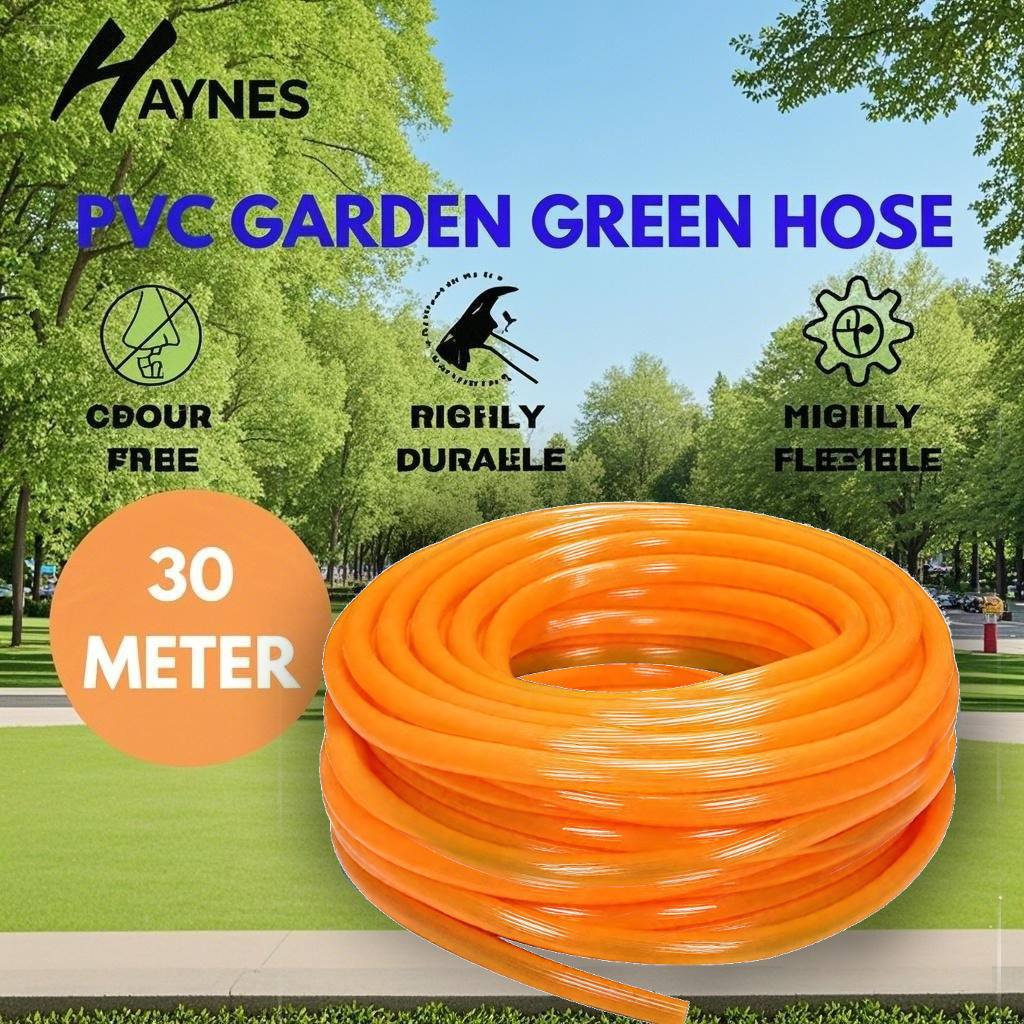 APOLLO Flexible PVC Lightweight Garden Hose Orange Hos Paip Air Oren ...