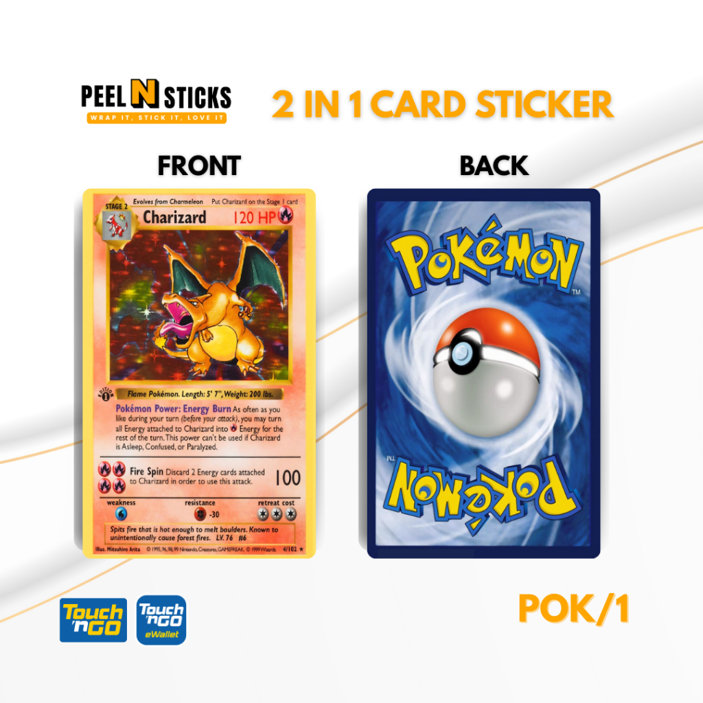 Pokémon TCG Touch n Go Card Sticker Skin (Limited Edition Malaysia ...