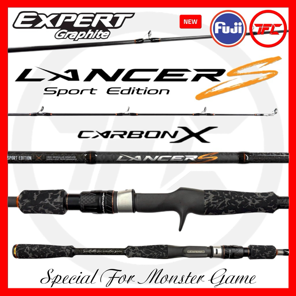 2025 New EXPERT GRAPHITE LANCER S Baitcast Rod BC Baitcasting Heavy ...