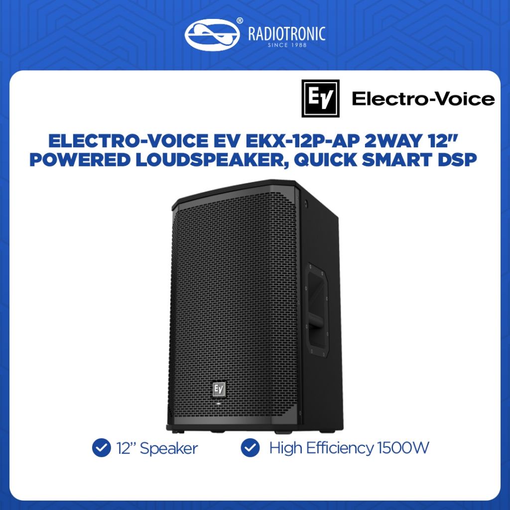 Electro-Voice EKX-12P-AP 12” Powered Loudspeaker – 1500W Class-D Amp ...
