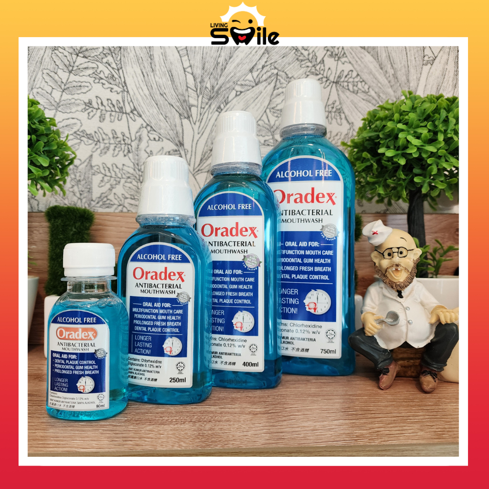 ORADEX Ubat Kumur Mulut Tanpa Alkohol Antibacterial Mouthwash ...