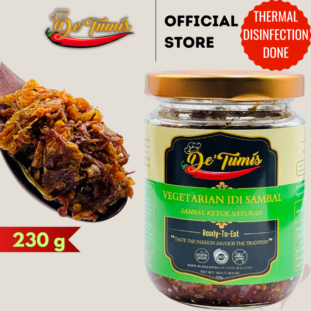 Idi Sambal Vegetarian// Sambal Ketuk Sayuran [ READY-TO-EAT][DE'TUMIS ...