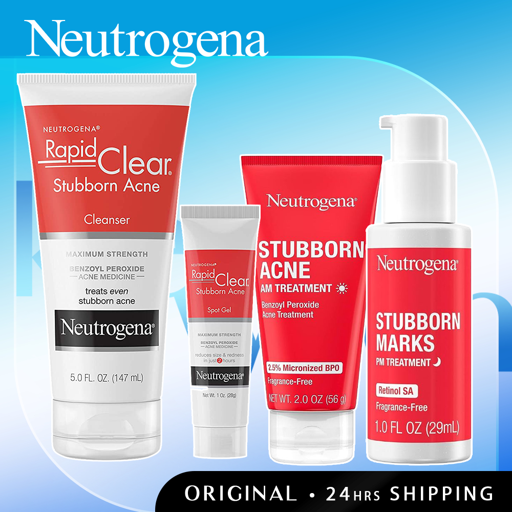Neutrogena Rapid Clear Stubborn Acne Face Wash Cleanser | 5 fl oz ...
