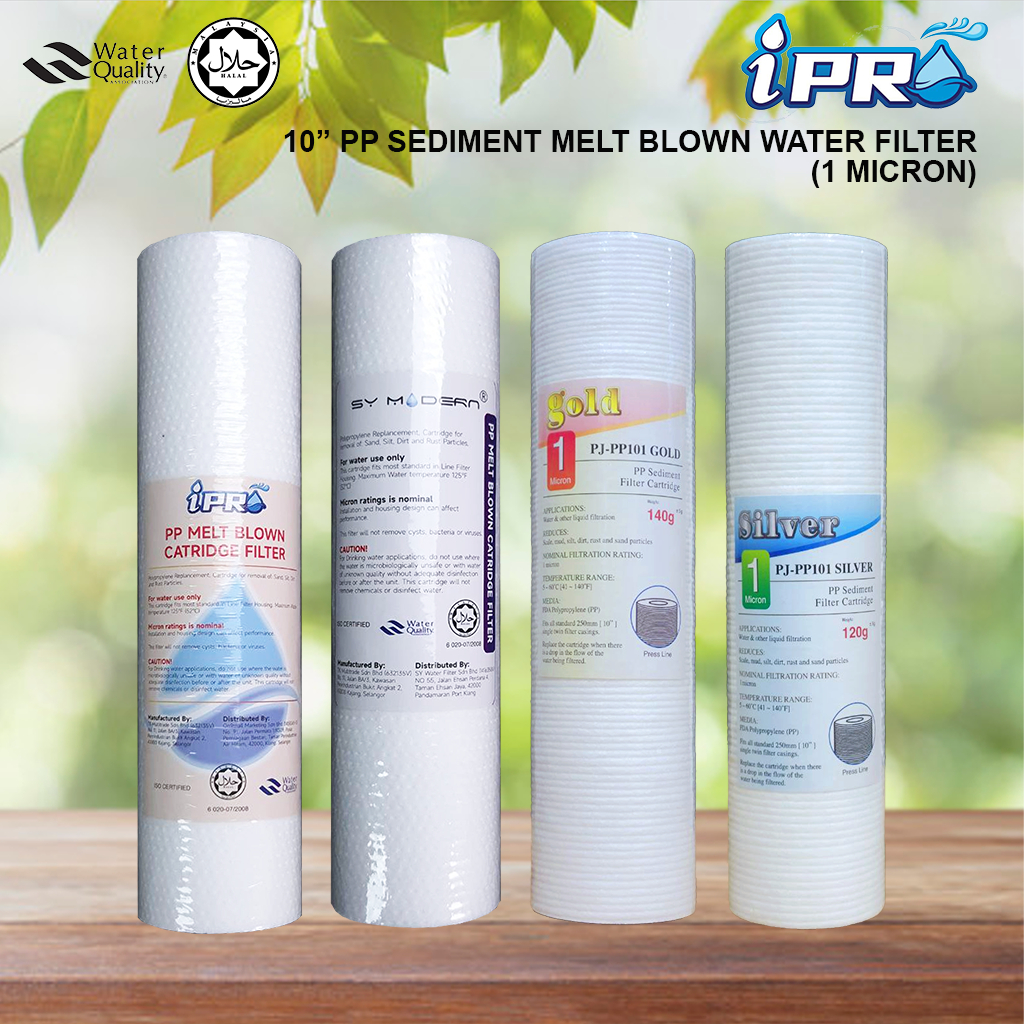 iPRO 10” 1 MICRON PP SEDIMENT WATER FILTER REFILL (HALAL CERTIFIED ...