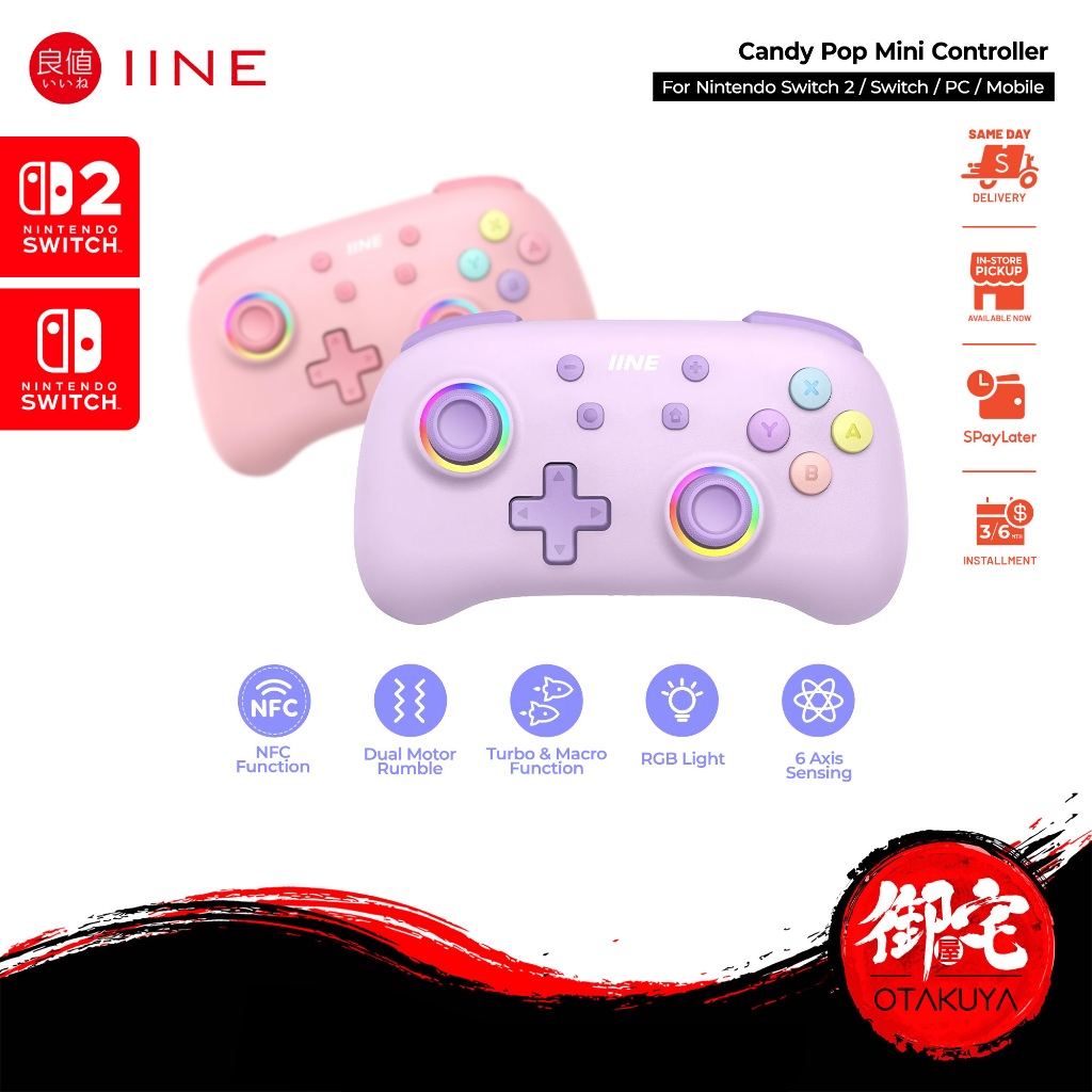 【11.25 SALE】IINE Candy Pop Pro Mini Wireless Controller with NFC for ...