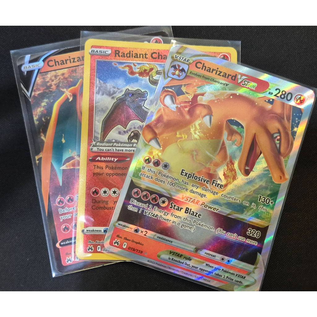Pokemon TCG Crown Zenith Charizard Set #018, #019 & #020 | Shopee Malaysia