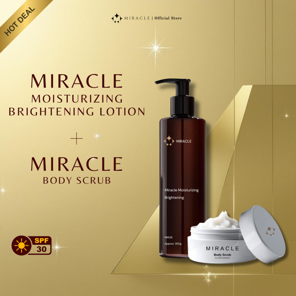 BUNDLE SET- MIRACLE MOISTURIZING BRIGHTENING LOTION 28DAYS + MIRACLE ...