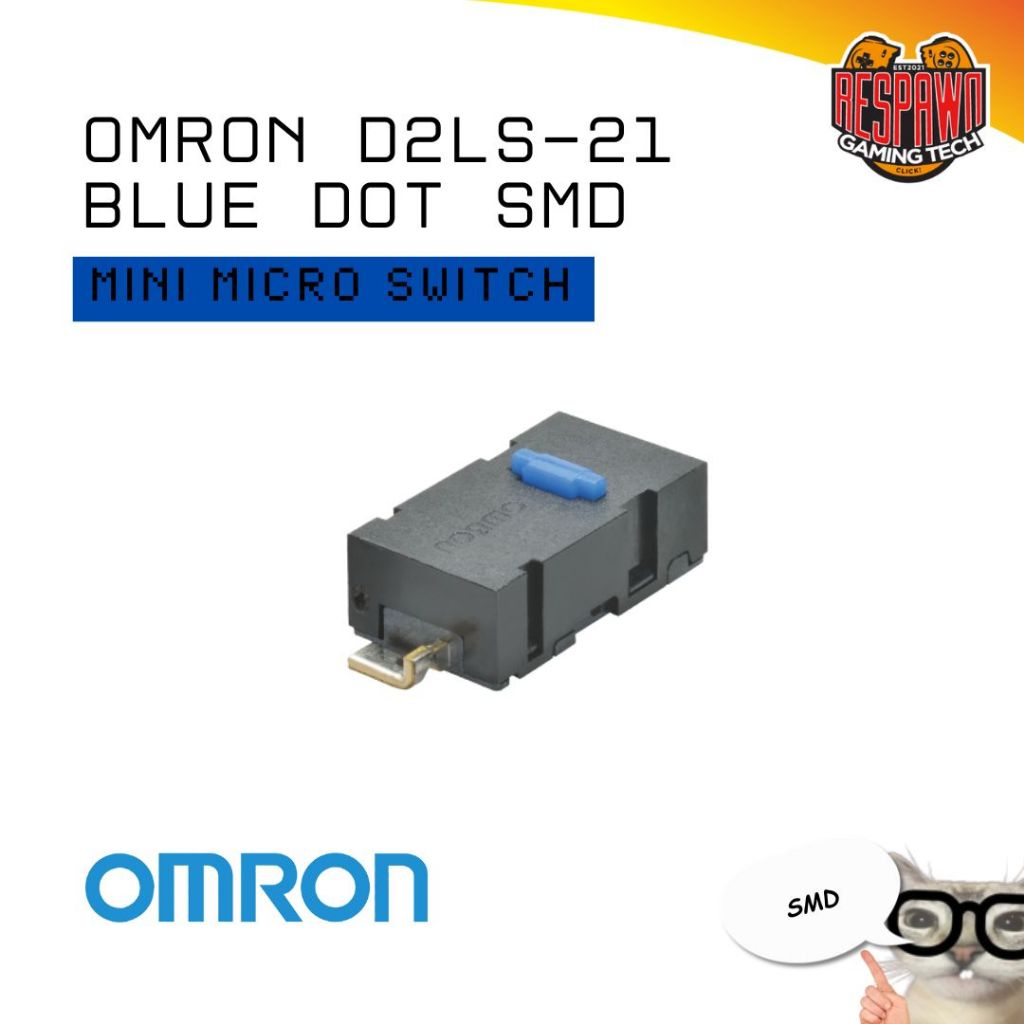Omron D2LS-21 Blue Dot SMD Mini Micro Switch | Shopee Malaysia