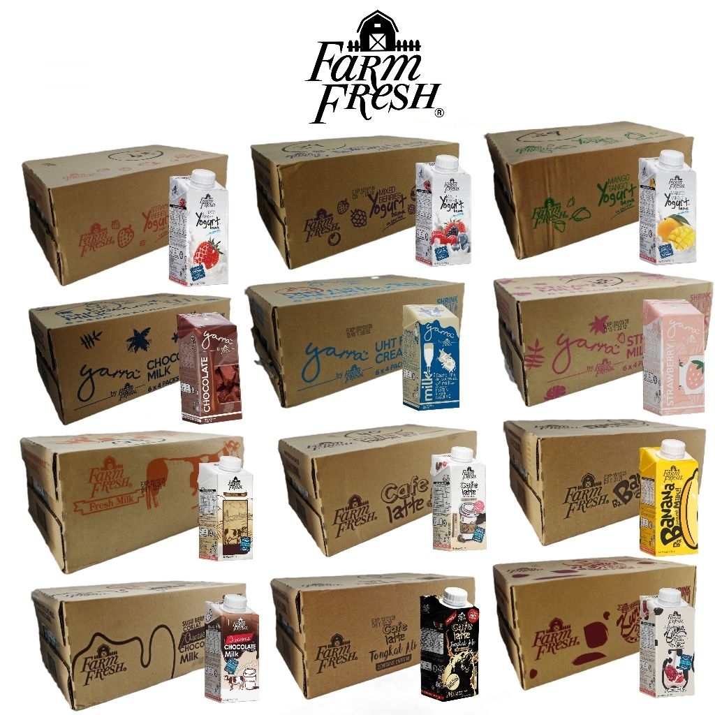 [TKM] Farm Fresh UHT Milk (24 x 200ml) | Shopee Malaysia