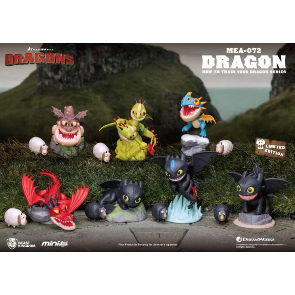 (Box of 6 Random Figures) How to Train Your Dragon Mini Egg Attack MEA ...