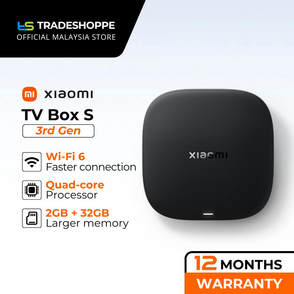 Xiaomi TV Box S (3rd Gen) | Kotak TV S | Shopee Malaysia