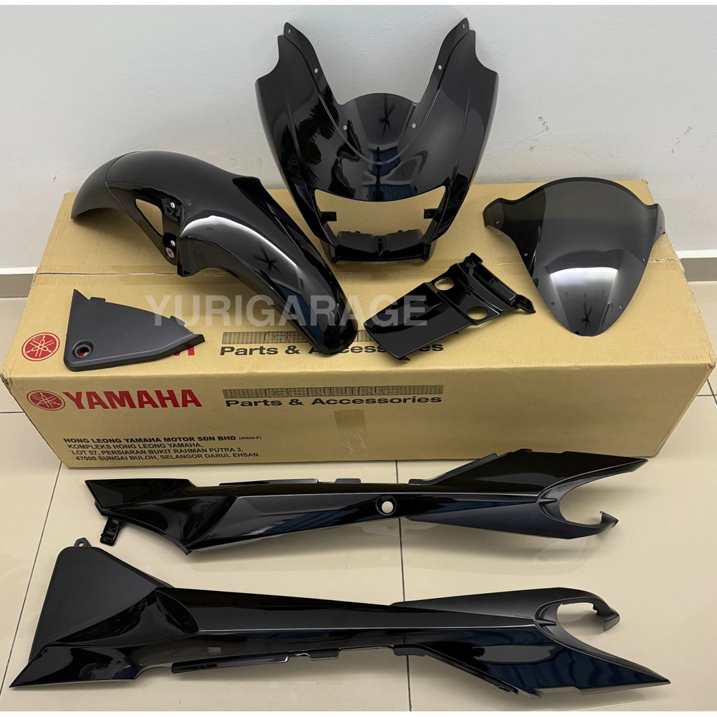 100% ORIGINAL HLY COVERSET RXZ CATALYZER HITAM SKALA/HITAM OREN/BIRU ...