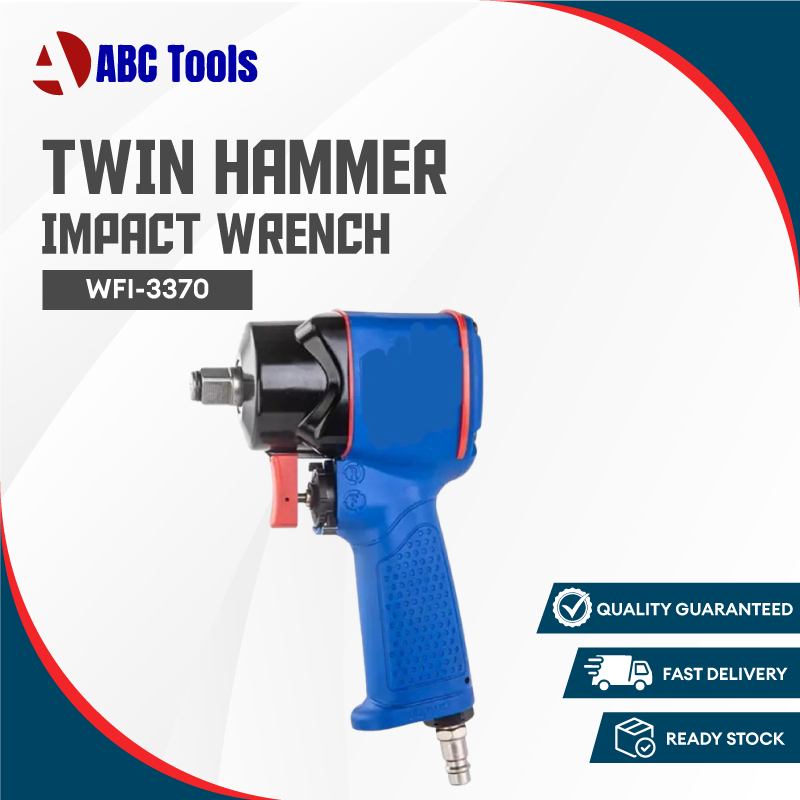 NIKKO Twin Hammer Impact Wrench (WFI-3370) Air Gun Impact Gun Sepana ...