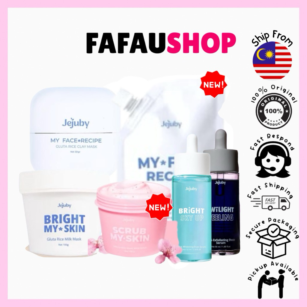 Jejuby Gluta Rice Clay Mask 50g / Gluta Rice Milk Mask 100g | Shopee ...