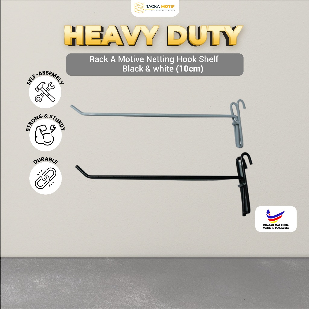 Rack A Motive Netting Hook Shelf Display Hook Pegs Hanging Panel ...