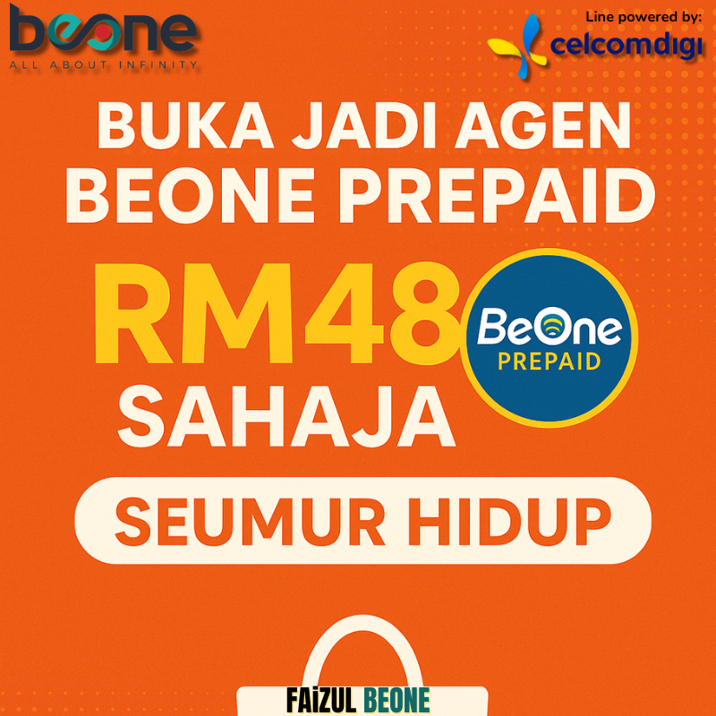 BeONE Prepaid Agen RM48 Seumur Hidup ‼️ Jual Simkad Untung Harian ‼️ ...