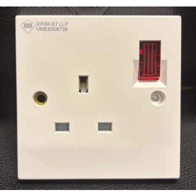 Ums 13A Neon Heat Resistant Bakelite Switch Socket; Sirim Approval ...